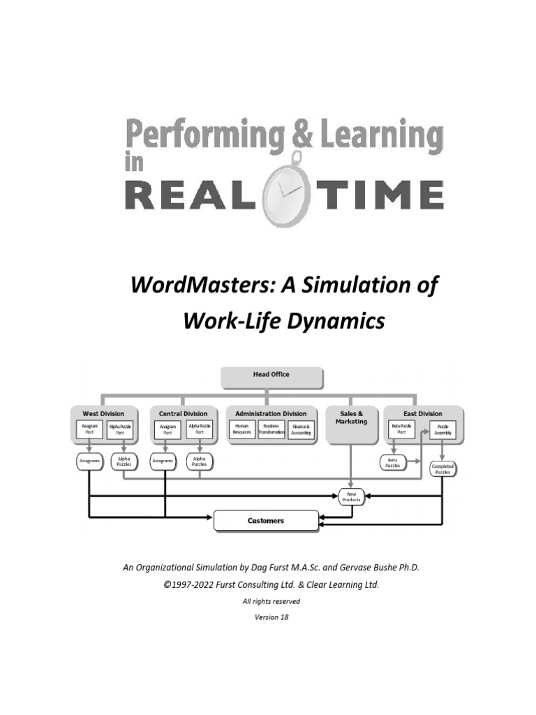 WordMasters Long Manual SFU MBA Ver 18 | PDF | Human Resources | Simulation