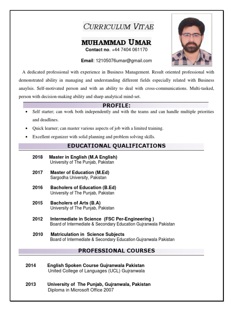 My CV Updated 2022 | PDF | Pakistan