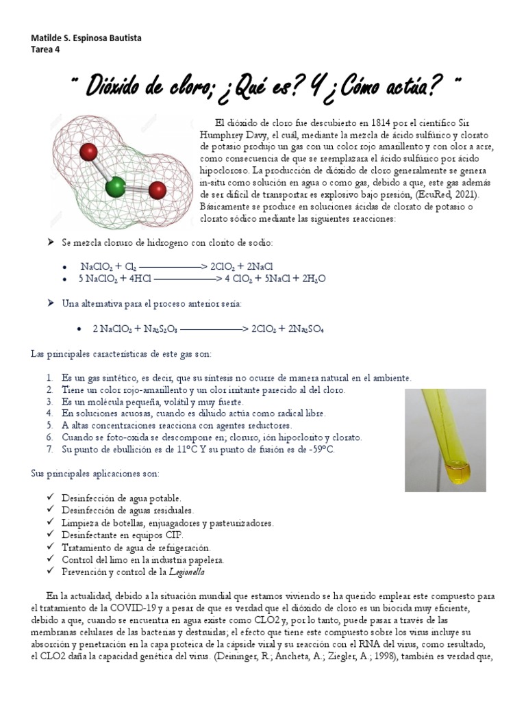 Dióxido de Cloro | PDF | Cloro | Virus