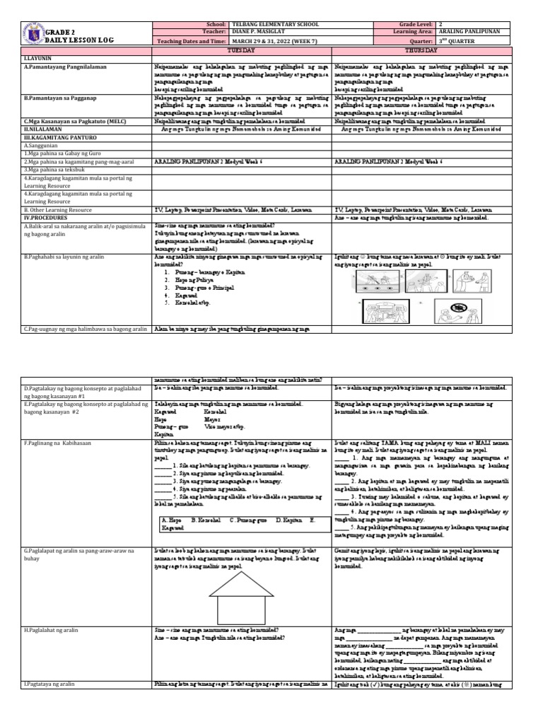 DLL AP2 Q3 Wk7 | PDF