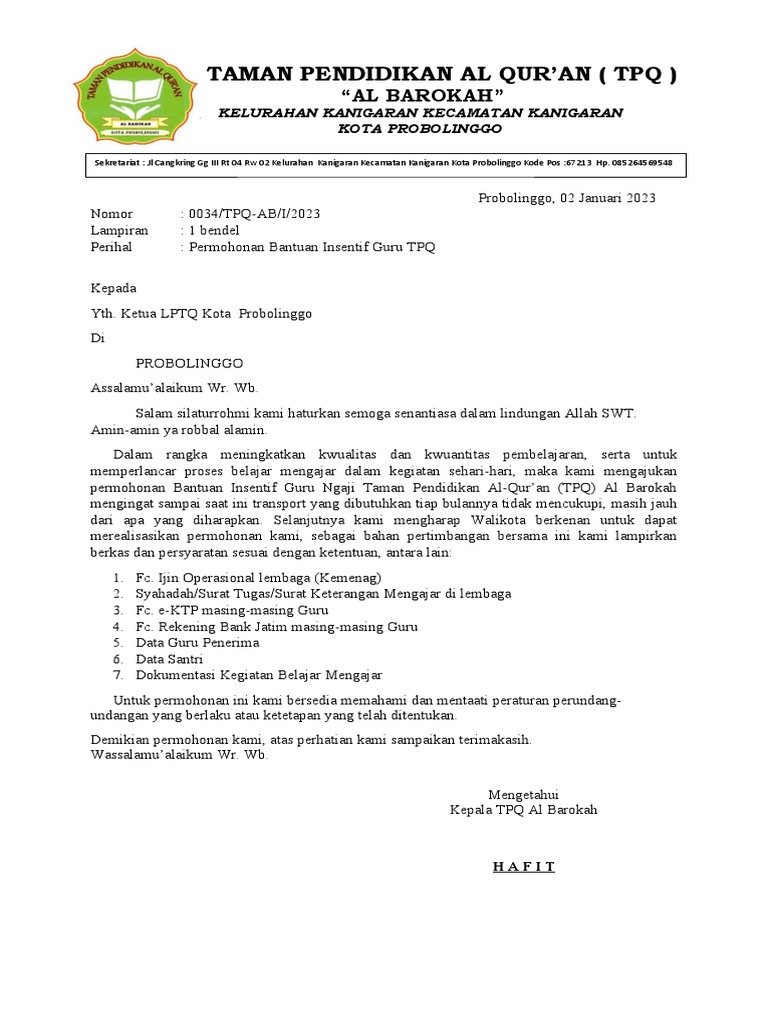 Proposal Insentif 2024 | PDF