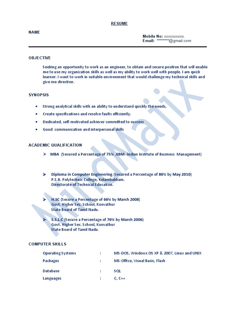 Ab Initio Sample Resume 3 | PDF | Computer Science | System Software
