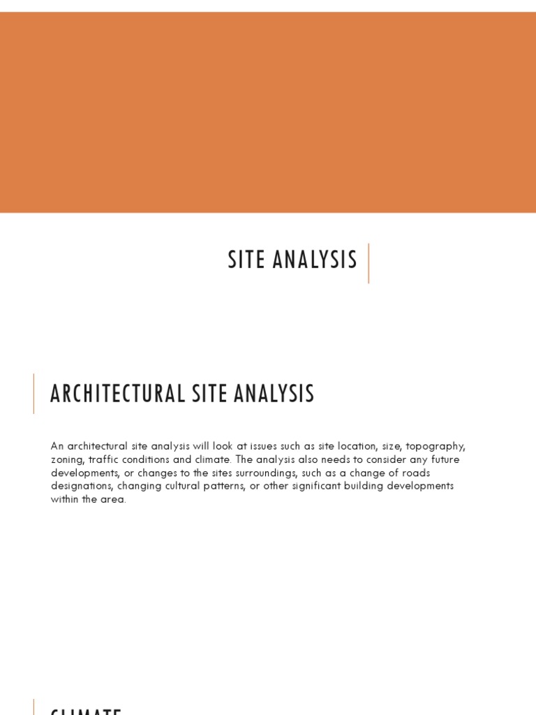Lecture 7 Site Analysis Matrix Diagram Pdf