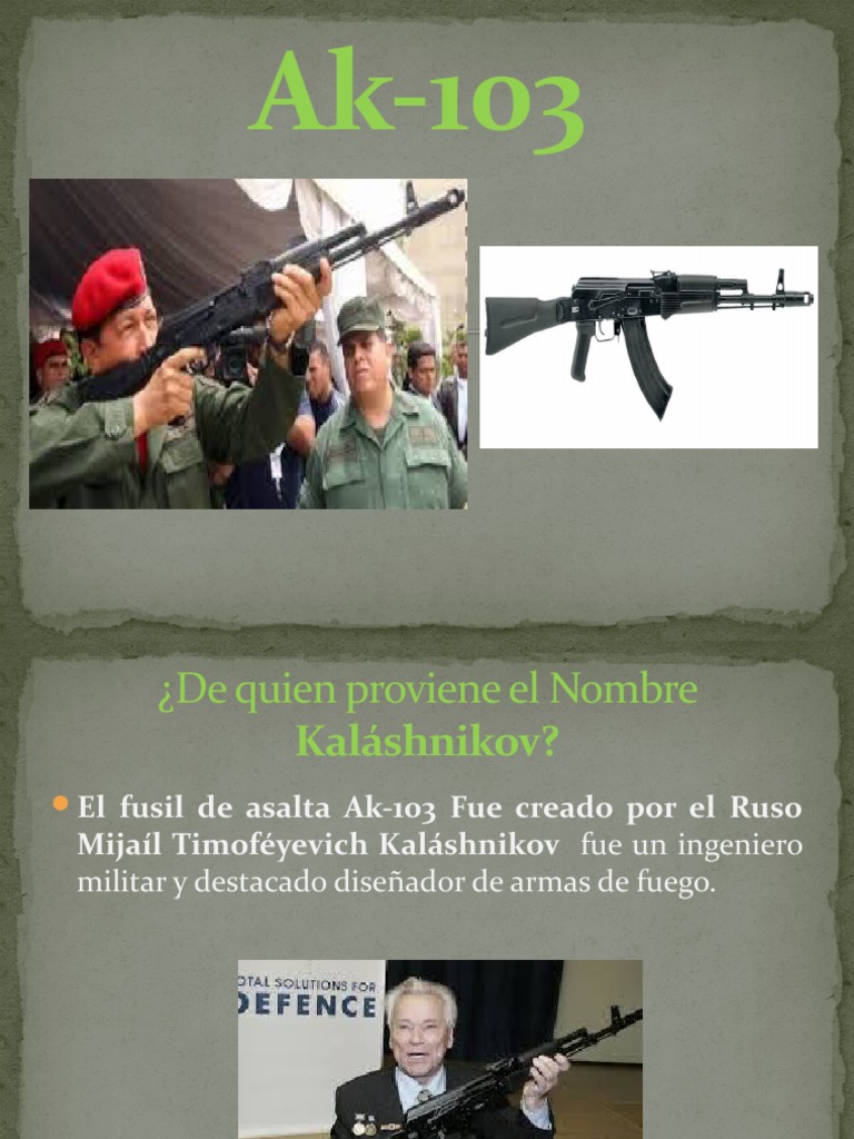 Ak 103 | PDF | Rifle | Herramientas