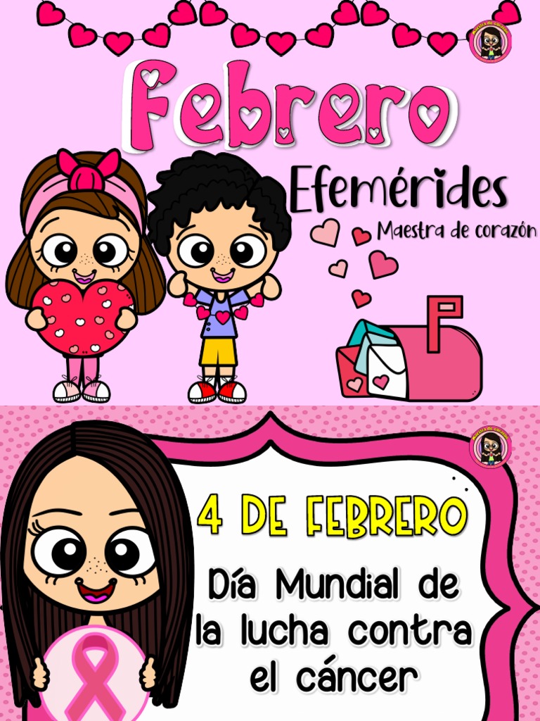 Efemérides Febrero - Maestra de Corazón | PDF