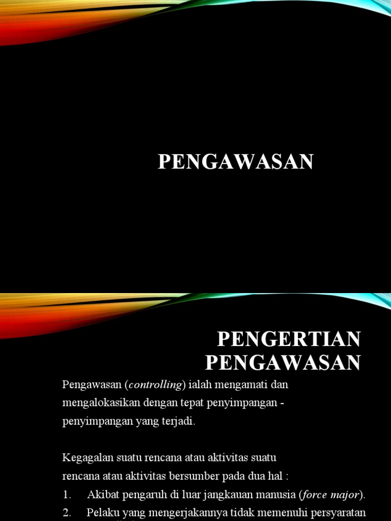 Prinsip Pengawasan yang Efektif | PDF | Karier & Perkembangan ...