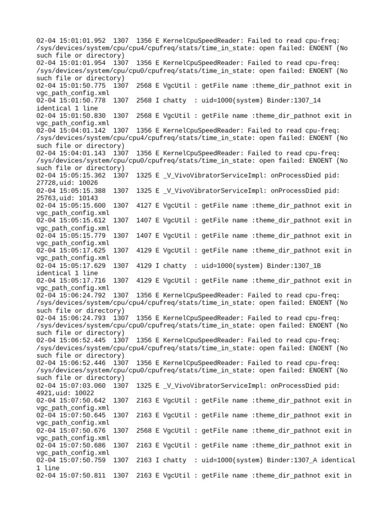Log Pdf Java Programming Language Operating System Technology