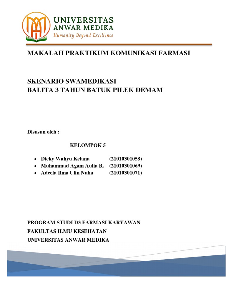 Swamedikasi Batuk Pilek Demam Kel. 5-1 | PDF | Kesehatan Holistik