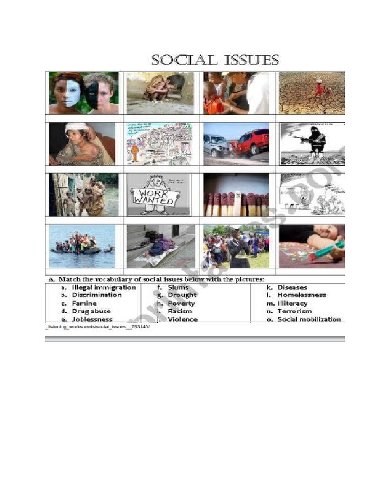 Exercises On Social Issues | PDF