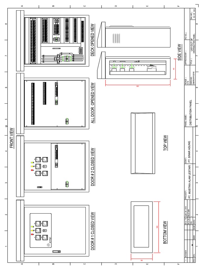Layout Panel Distribusi 250a | PDF