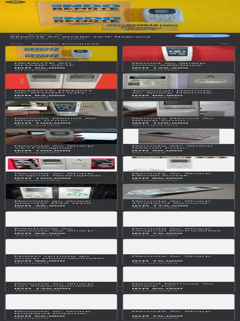 Remote Ac Sharp Lama - Google Search | PDF