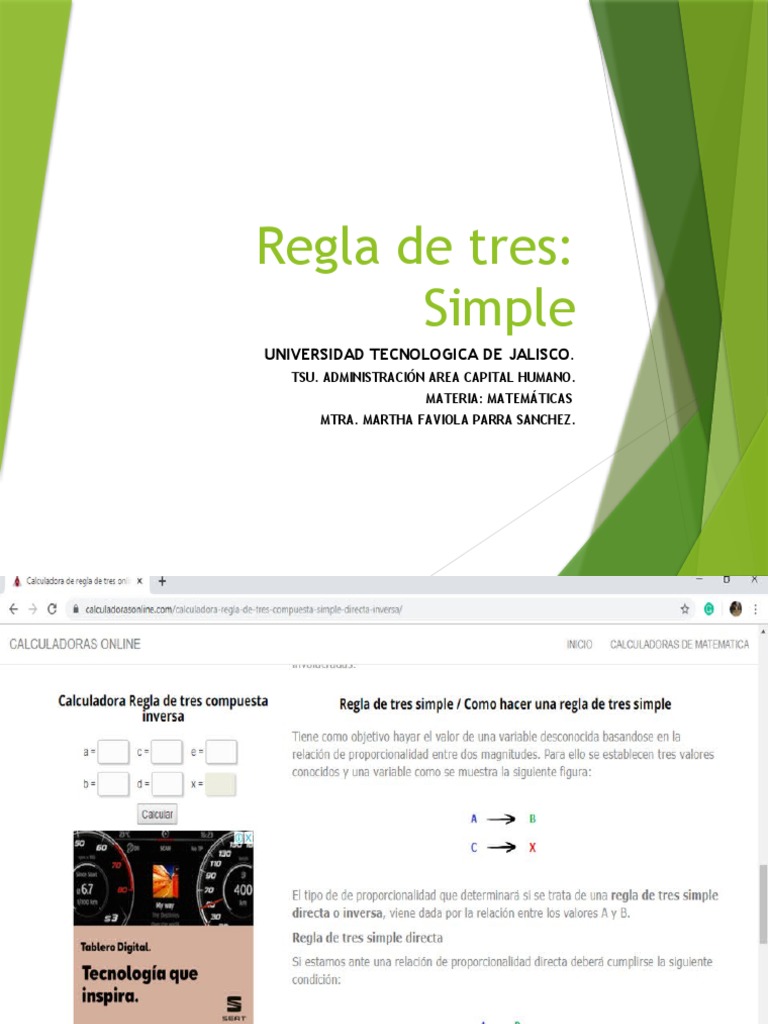 Ejercicios de regla de tres simple e inversa | PDF | Matemáticas