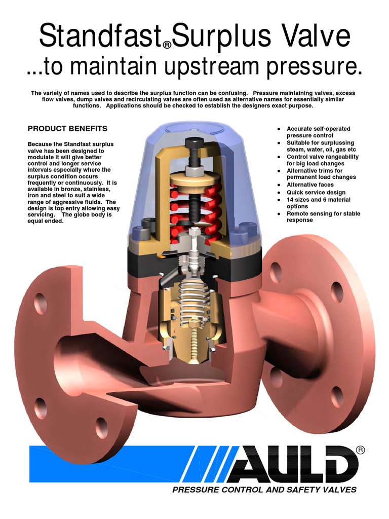 Standfast Surplus Valve | PDF | Valve | Pump