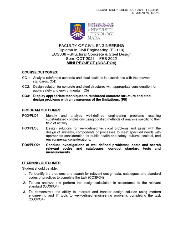Civil Eng. Mini Project Guide | PDF | Engineering | Truss
