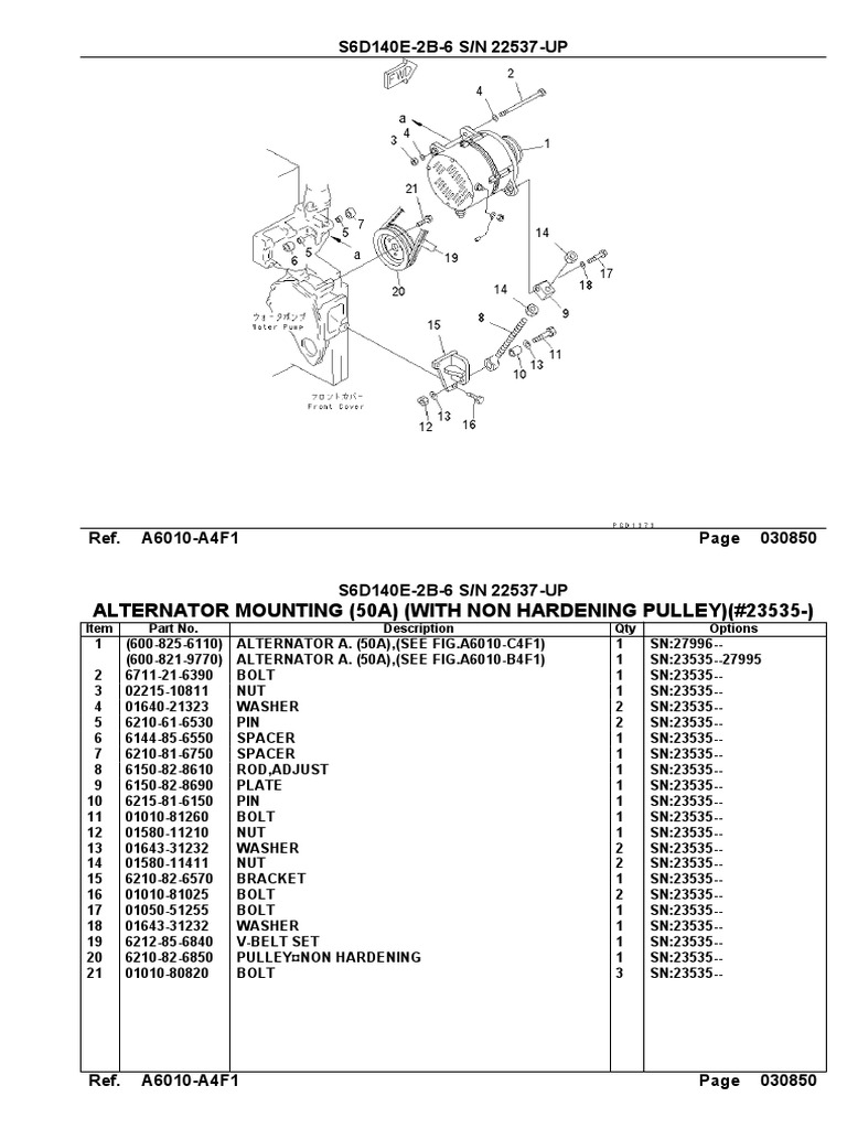 Alternator Mounting 50a With | PDF | Mechanical Engineering | Metalworking