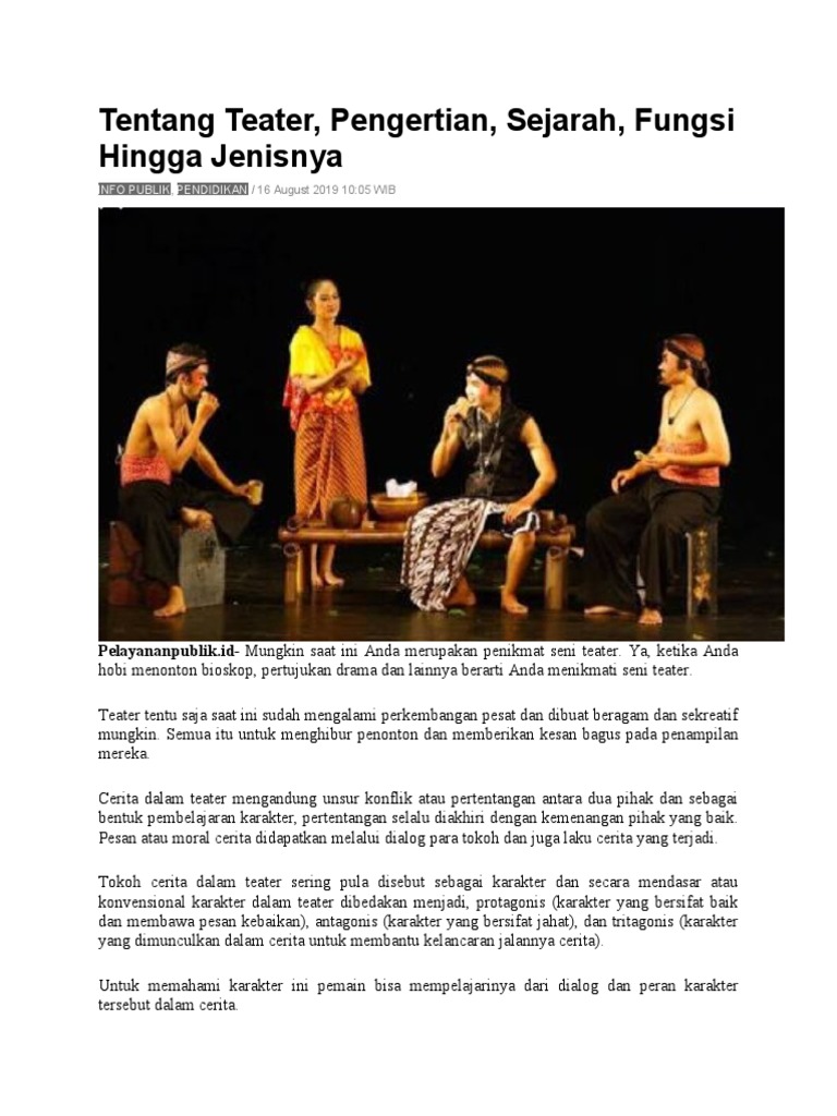 TEATER SEJARAH | PDF