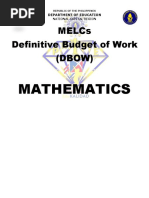 K To 12 MELCS Mathematics Grades 1-10 | PDF | Multiplication | Learning