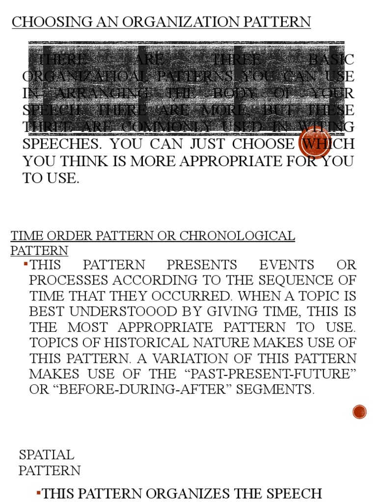 Choosing An Organization Pattern | PDF