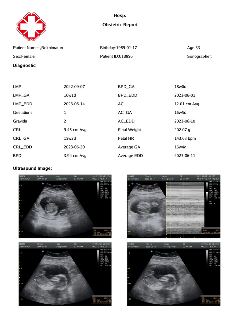 Usreport018856 Obstetric Report | PDF