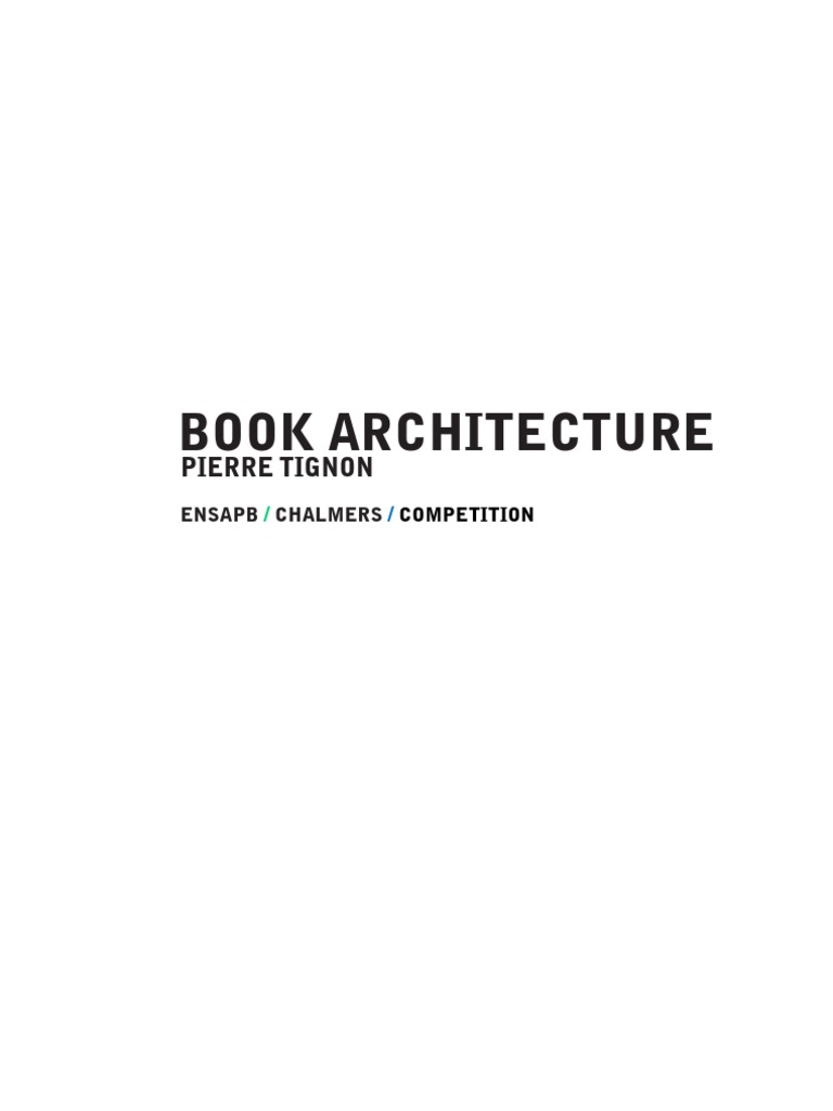 Portfolio Architecture Tignon Pierre VF | PDF | Paris | Ingénierie civile