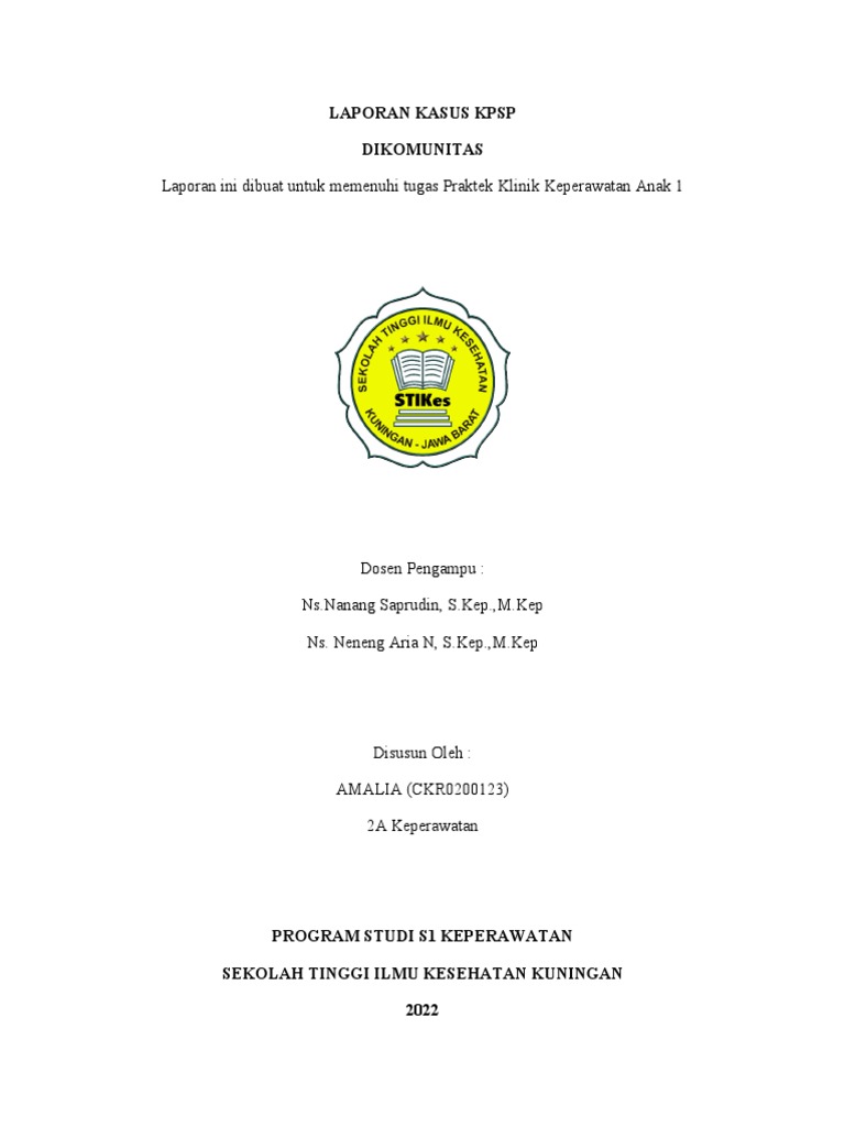 LAPORAN KASUS KPSP An.F | PDF