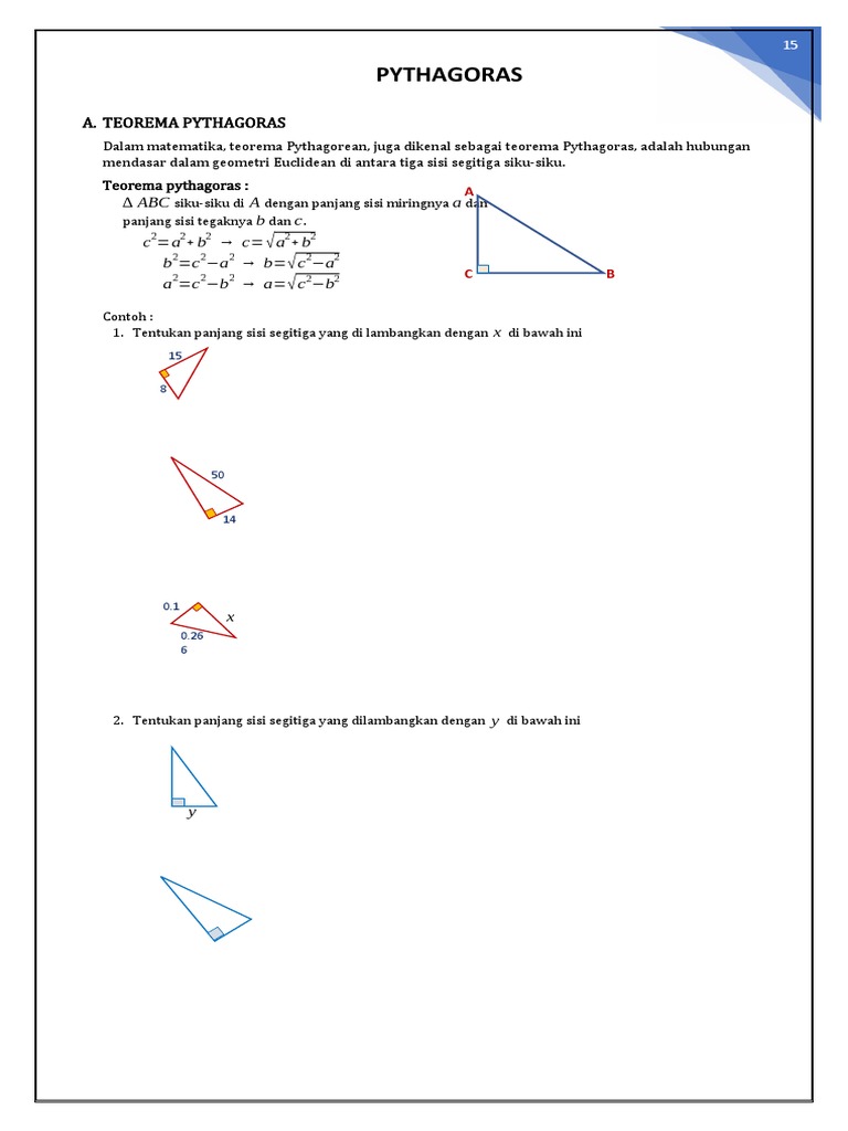 Teorema Pythagoras | PDF