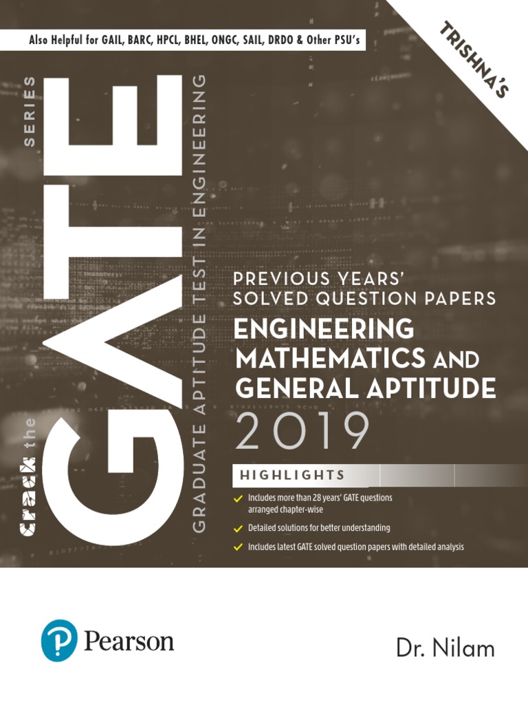 GATE 2019 Engineering Mathematics and General Aptitude Previous Years ...
