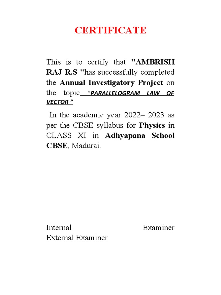 AMBRISH | Download Free PDF | Force | Euclidean Vector