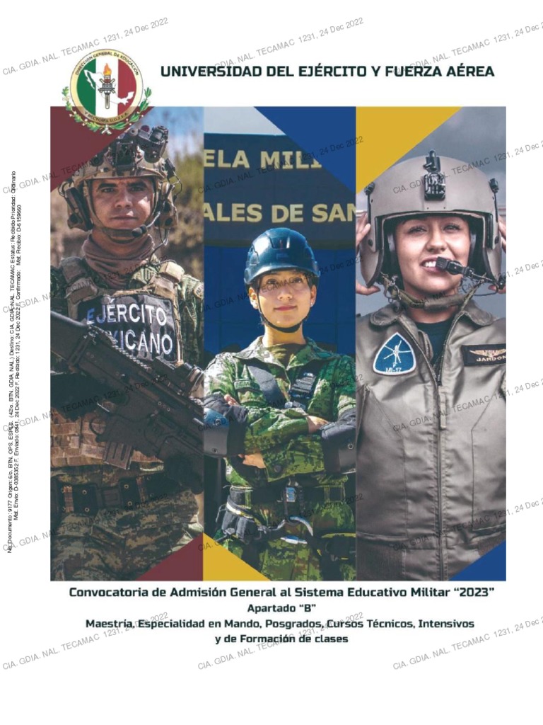 CONVOCATORIA AL S.E.M. 2023 APARTADO B - Opt | Descargar gratis PDF | Militar | Educación de la ...
