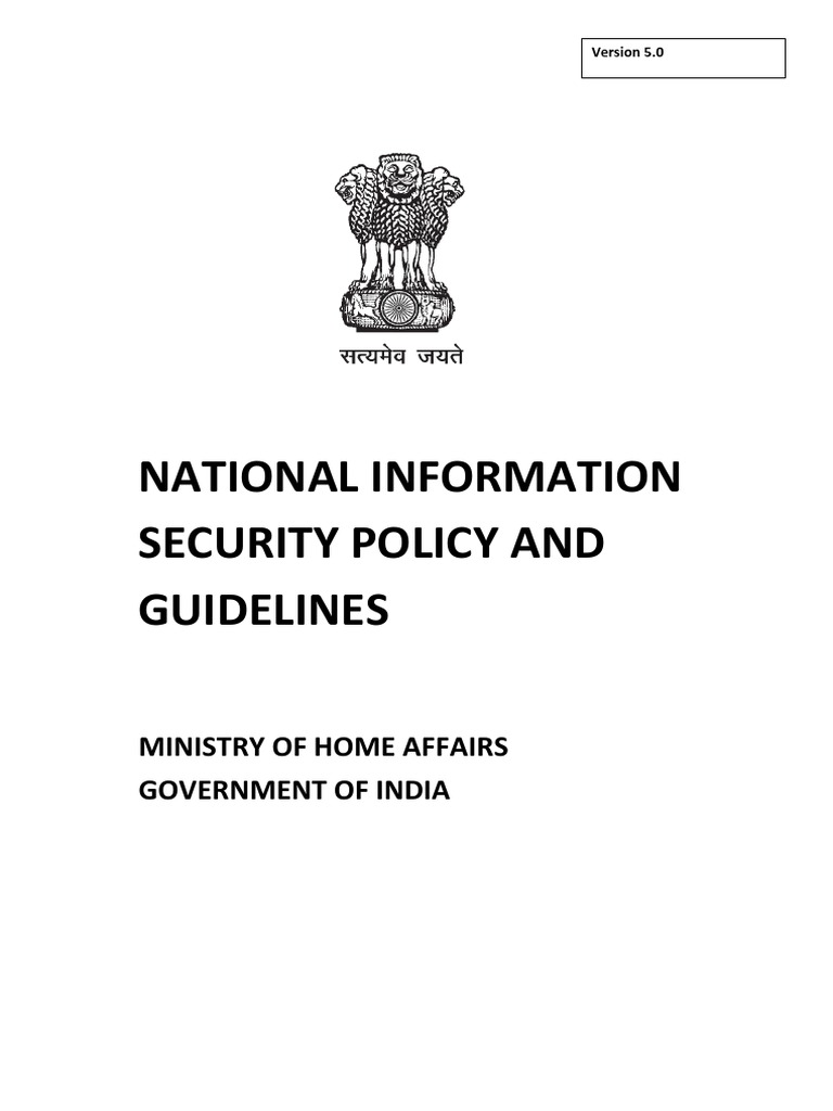 National Information Security Policy and Guidelines | PDF | Information ...