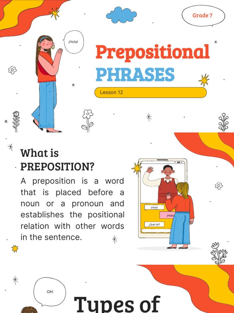 Lesson 12 - Prepositional Phrases | Download Free PDF | Adverb ...