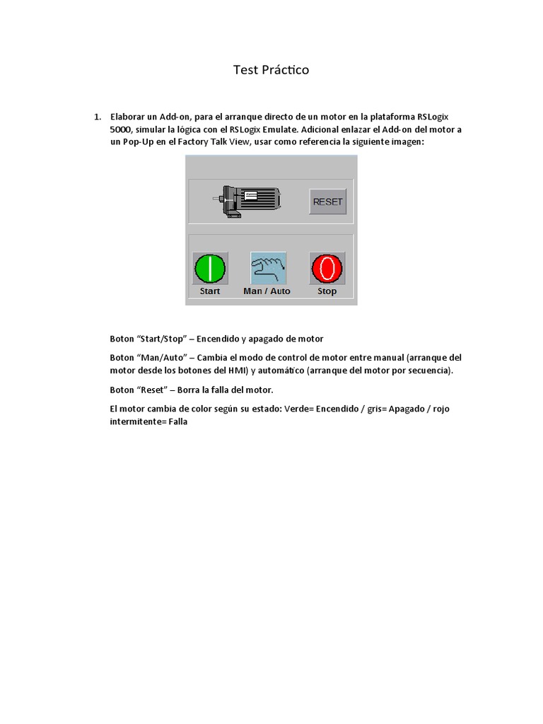 Test Practico Programacion PLC | PDF | Informática