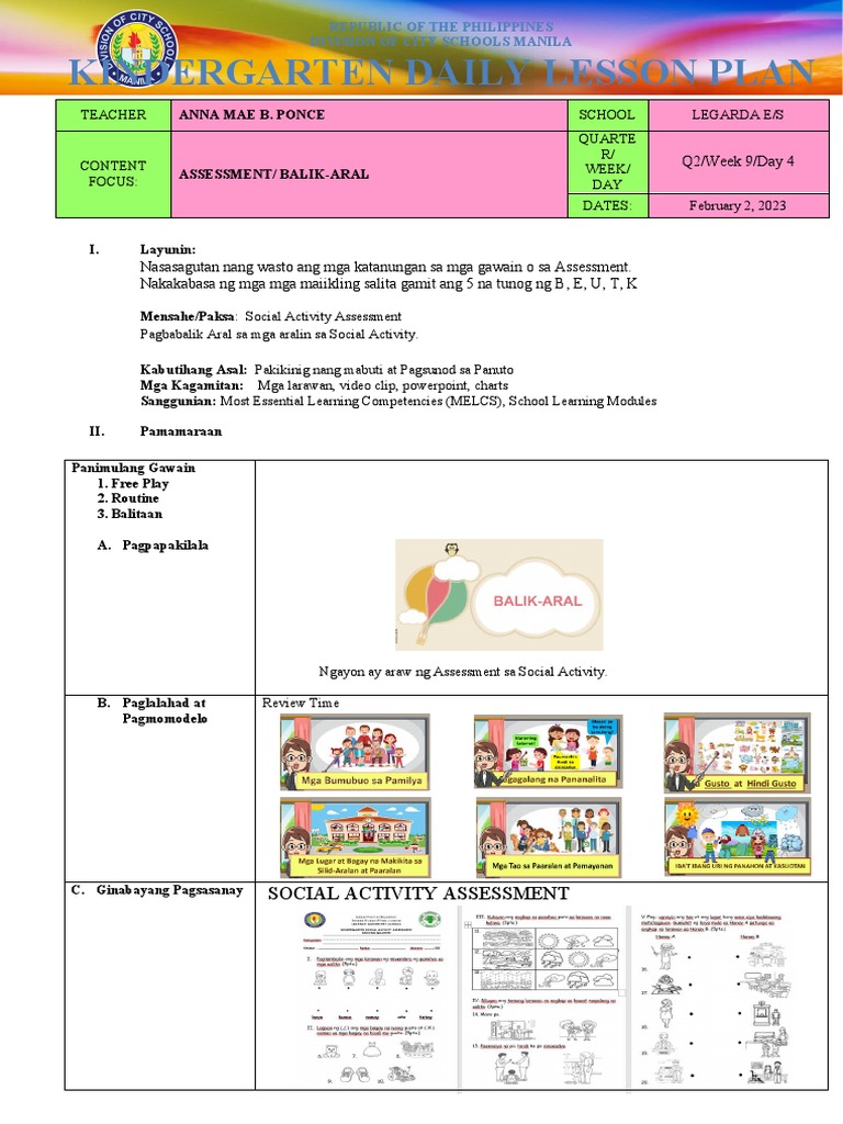Dlp-Q2-W9-Day4-Social Activity - Assessment - Magsanay - Magbasa - at - Magsulat - B, E, U, T, K ...