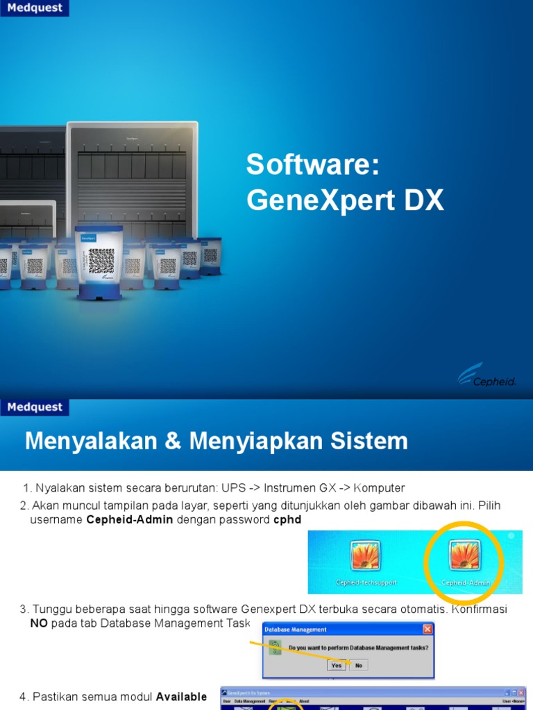 Software Pengoperasian Alat GeneXpert DX | PDF