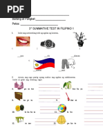 Pagpapantig Worksheet 1 | PDF