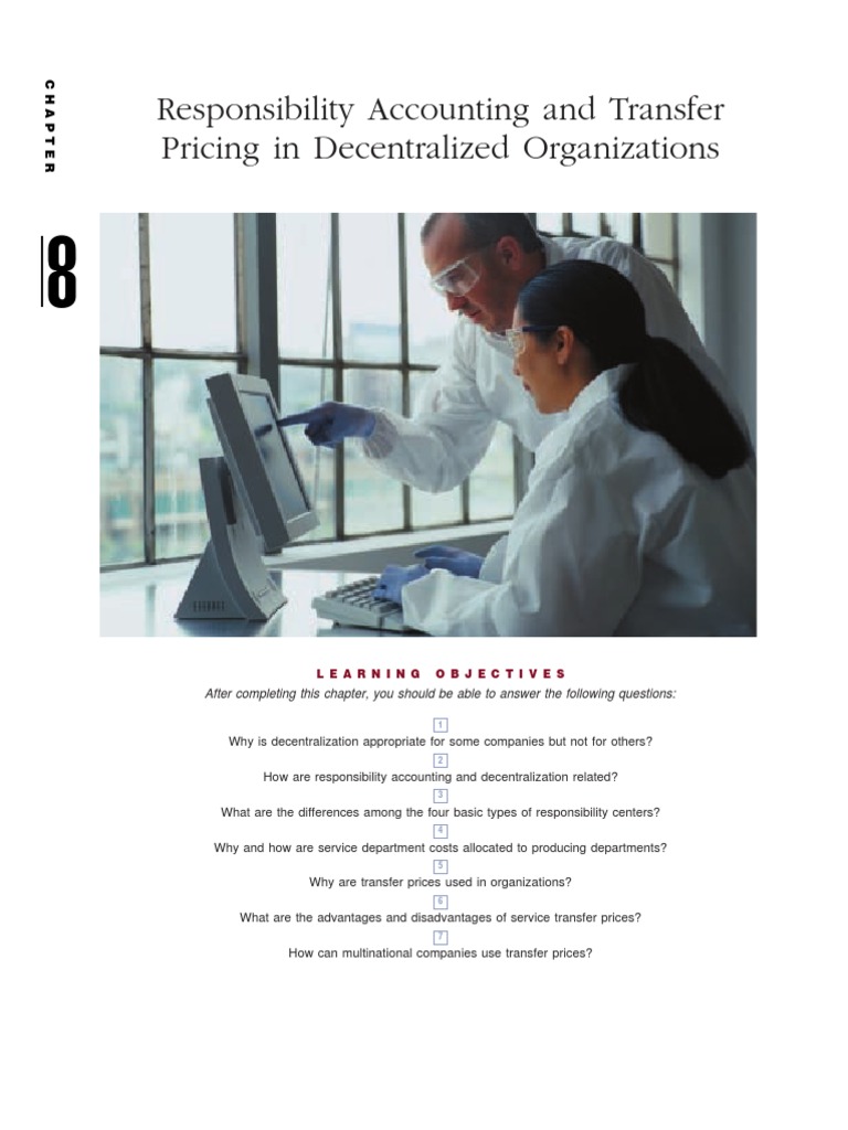 18 Responsibility Accounting And Transfer Pricing Pdf