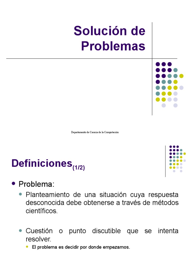 01 Solucion de Problemas | PDF