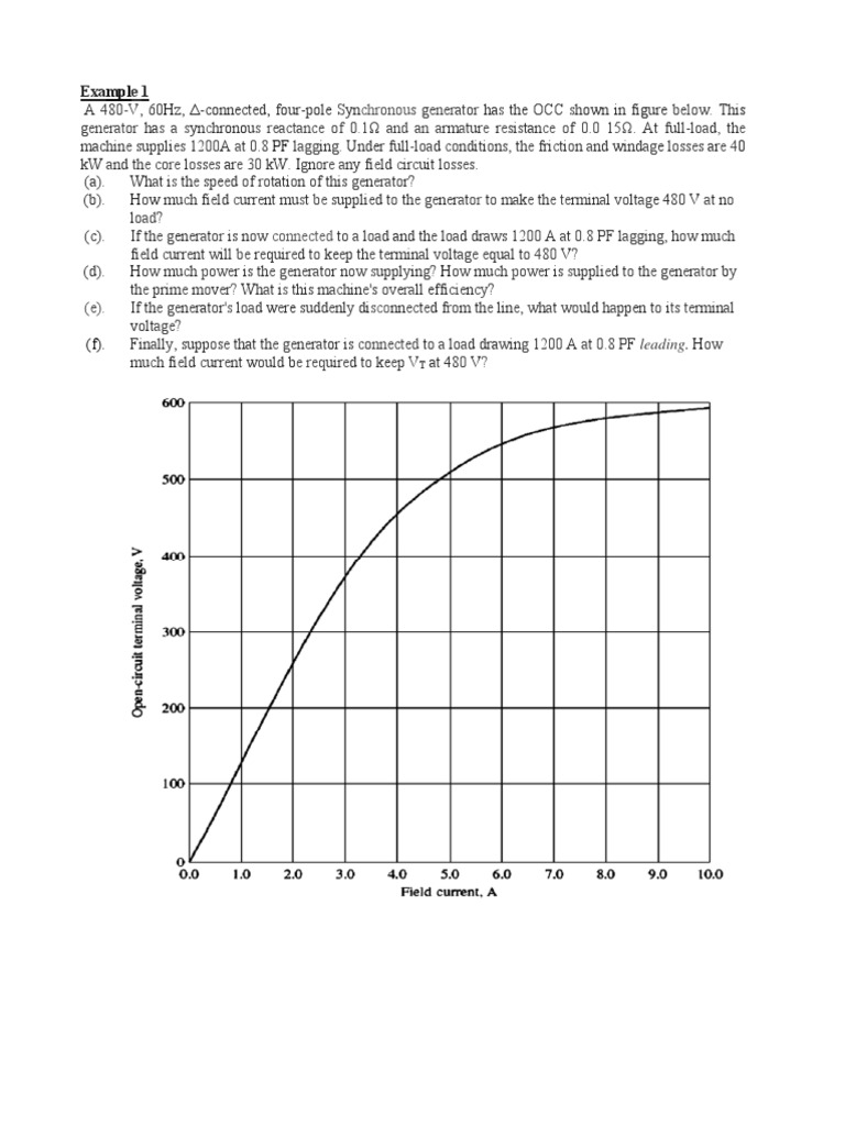Synch Gen Examples | Download Free PDF | Electric Generator | Frequency