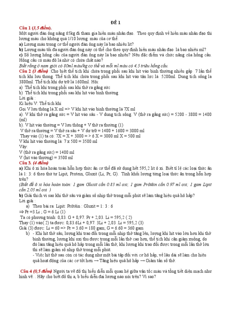 1. Đề Thi HSG Sinh 8 | PDF