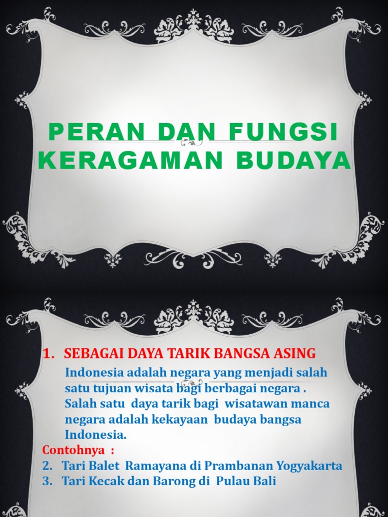 Peran Dan Fungsi Keragaman Budaya | PDF | Ilmu Sosial