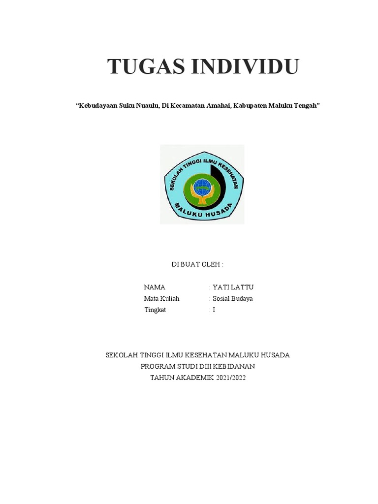 Tugas Individu - MK Sosial Budaya | PDF | Agama & Spiritualitas