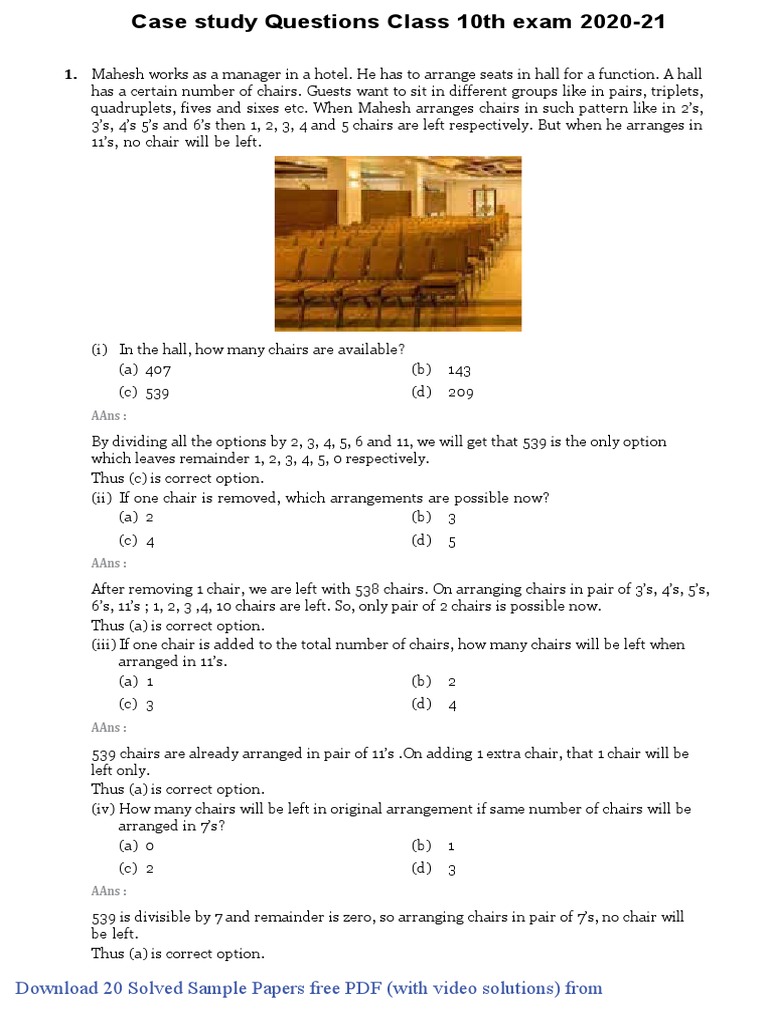 Math Case StudyX Questions | PDF | Speed
