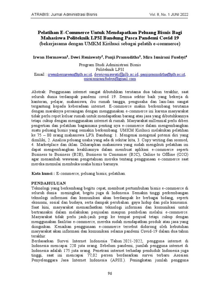 Peluang E-Commerce Bagi Mahasiswa | PDF | Bisnis