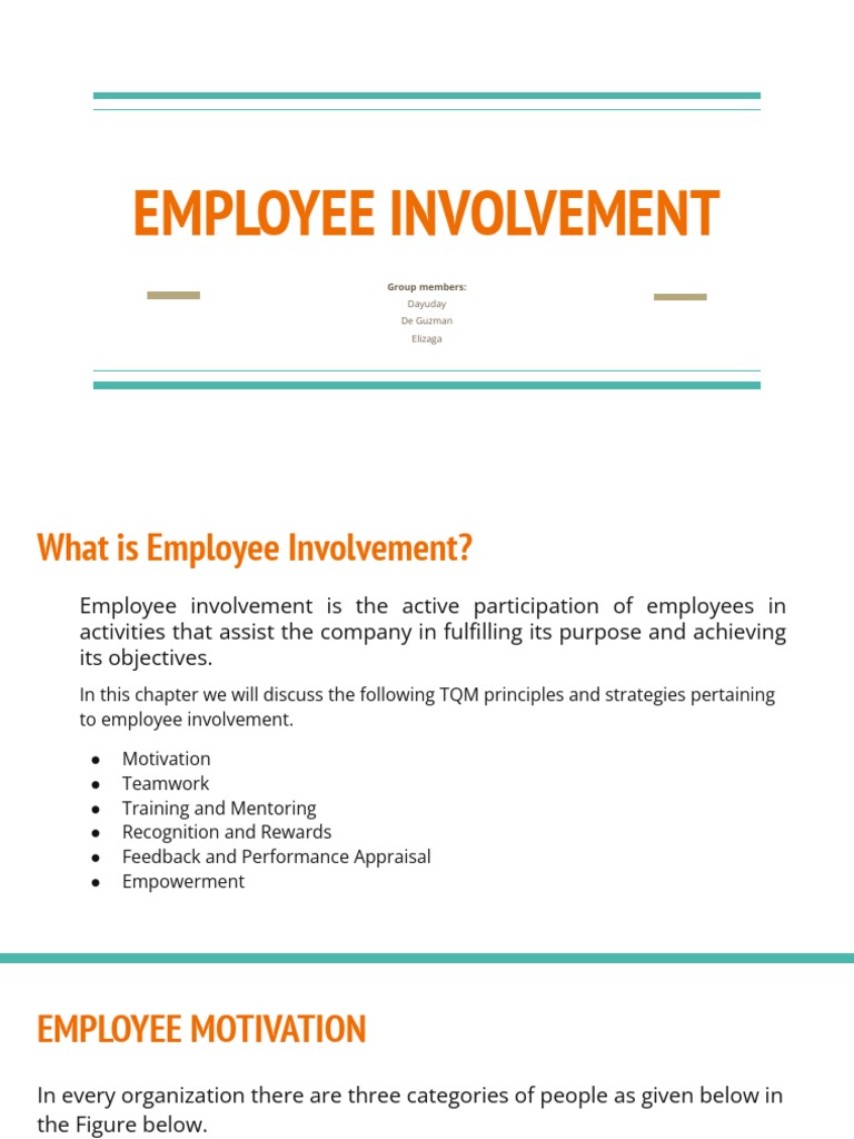 Employee Involvement Pdf , Employee involvement: A tool for work team ...