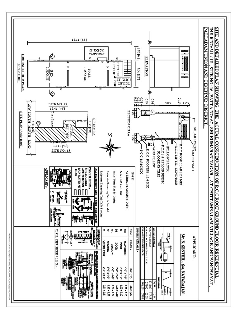 Senthil Plan | PDF | Architectural Elements | Architectural Design