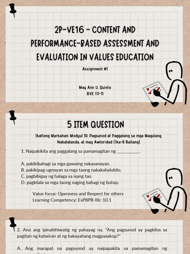 Quinto 5 Test Items Draft Compressed | PDF