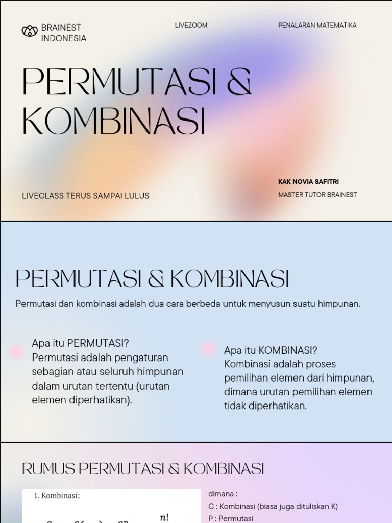 Permutasi & Kombinasi | PDF