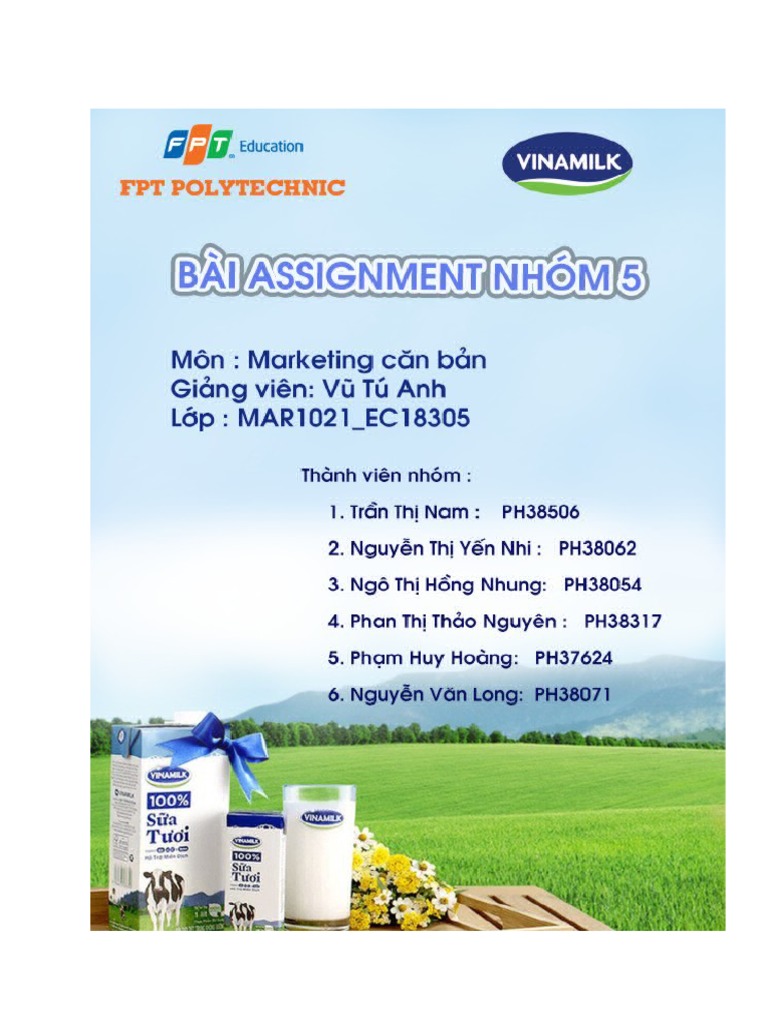 Asignment_Vinamilk_Marketing căn bản | PDF