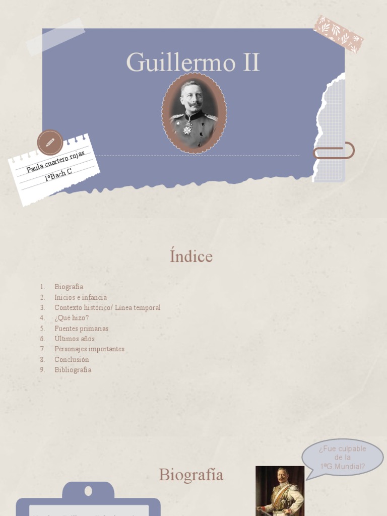 Guillermo II | PDF | Wilhelm Ii | imperio Alemán