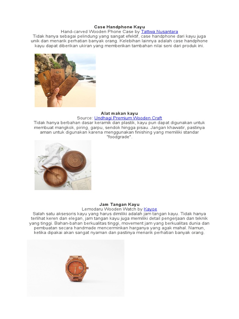 Case Handphone Kayu | PDF